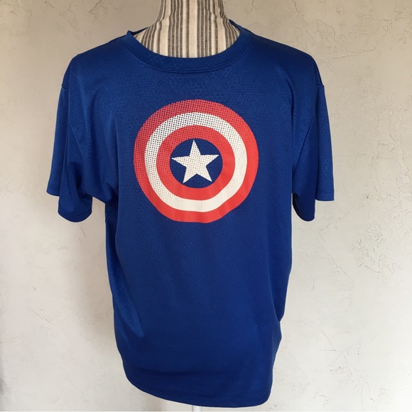 Marvel | Shirts | Marvel Captain America Shield Graphic T Shirt Size ...